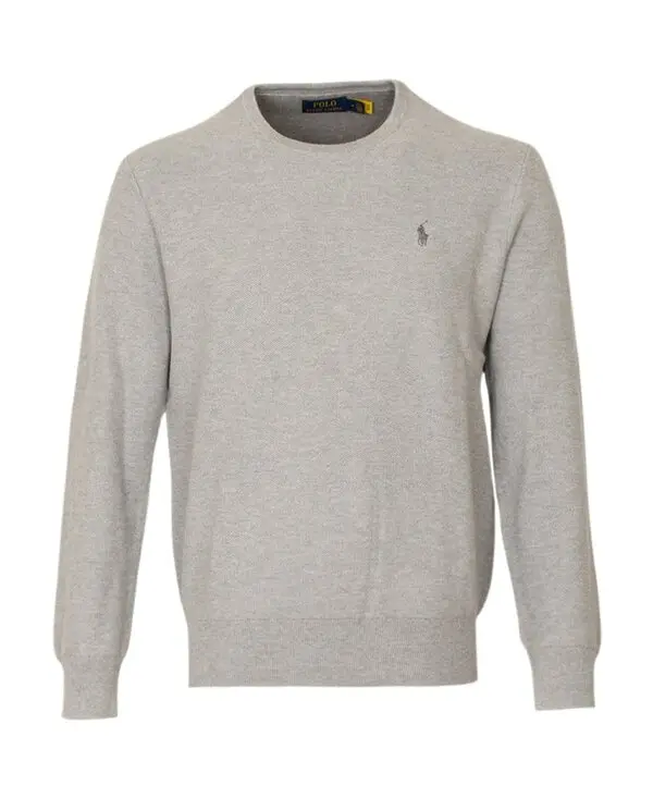Polo Ralph Lauren Textured Crewneck Jumper - Gray