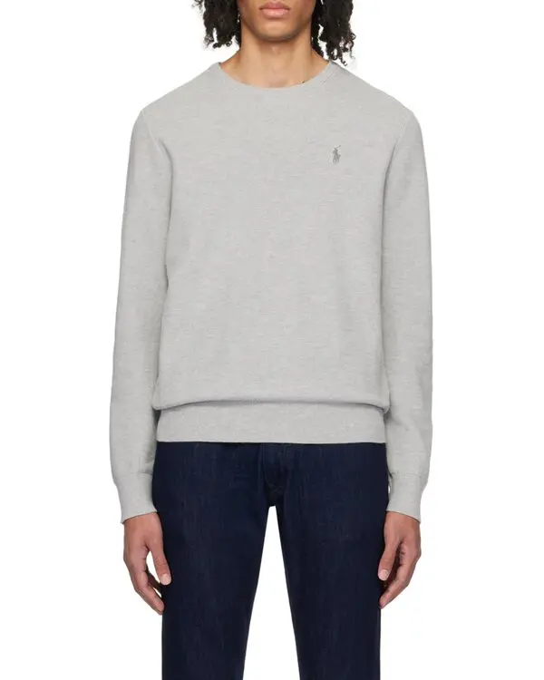 Polo Ralph Lauren Textured Crewneck Jumper - Gray