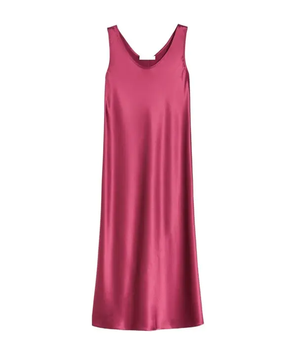 Max Mara Sleeveless V-neck Pleated Midi Dress