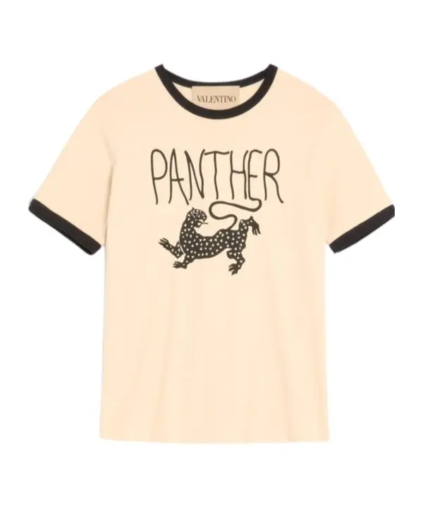 Valentino Garavani Panther Printed Crewneck T-shirt - No