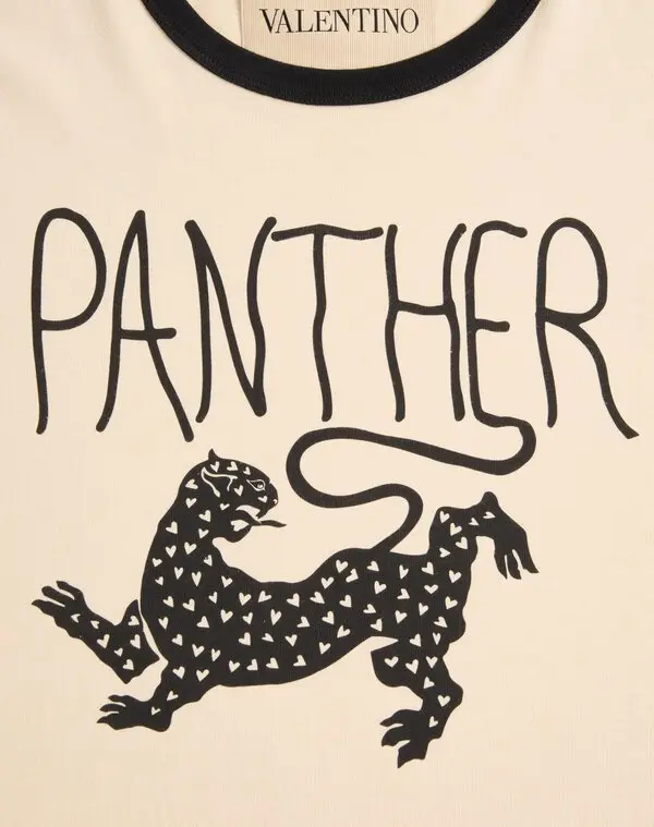 Valentino Garavani Panther Printed Crewneck T-shirt - No