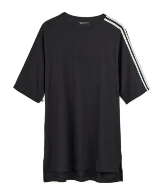 Y3 Stripe Detailed Crewneck T-shirt