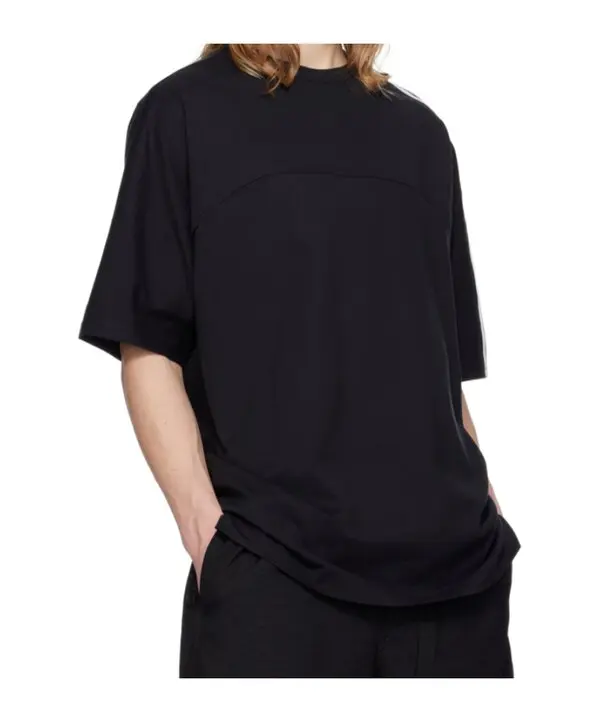 Y3 Stripe Detailed Crewneck T-shirt