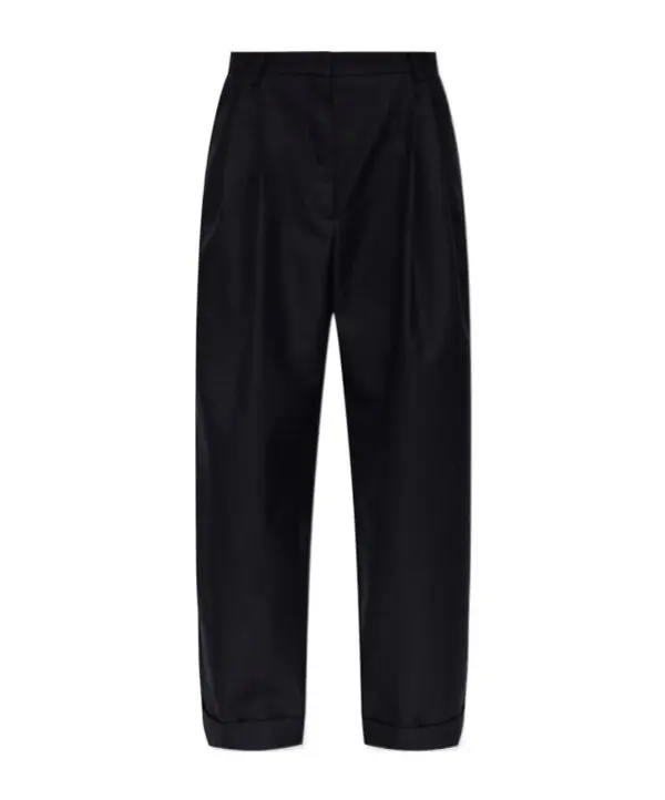Dries Van Noten Belt Loop Dress Pants - Navy Blue
