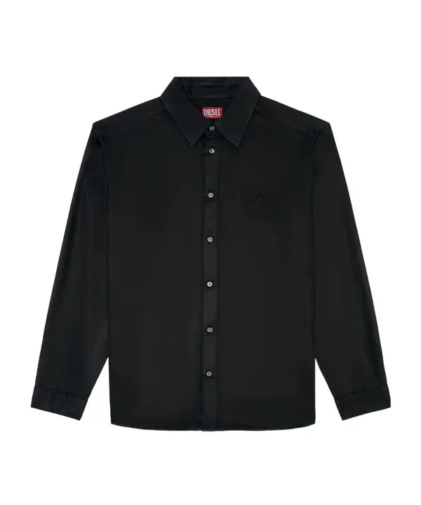 DIESEL® S-simply-c Logo Embroidered Fluid Shirt