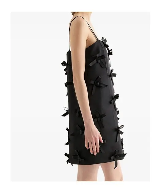 JIL SANDER Duchess Mini Dress With Bow Detail