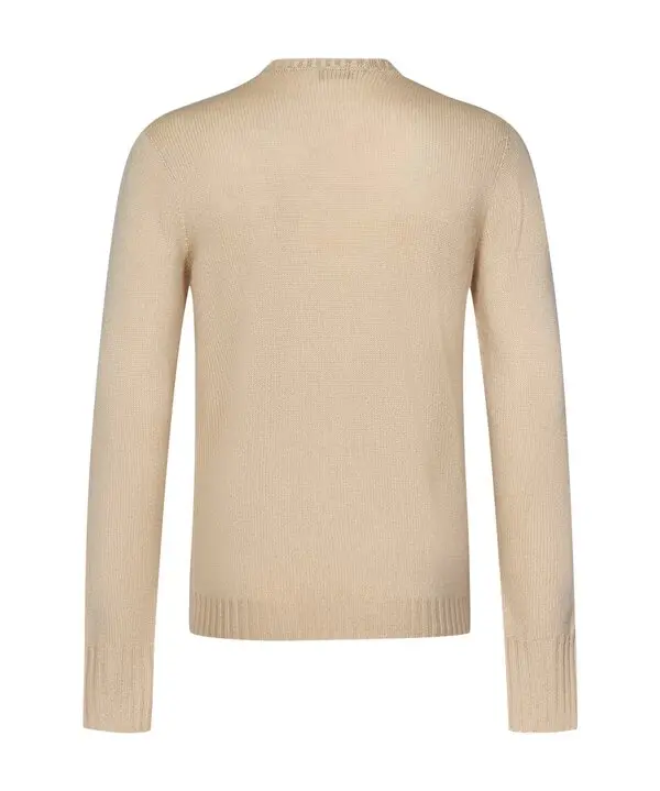 DRUMOHR Crew Neck Knit Sweater - Beige