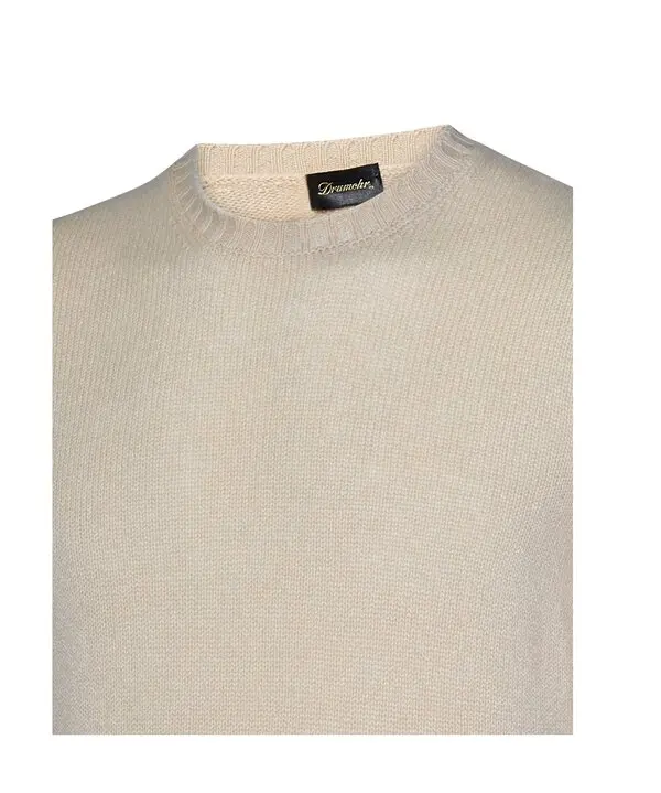DRUMOHR Crew Neck Knit Sweater - Beige