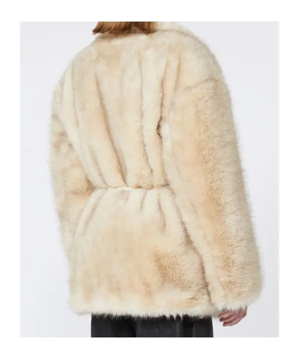Sportmax Belted Heavy Furry-effect Jacket