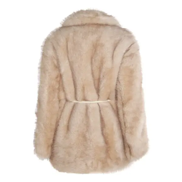 Sportmax Rosaria Furry-effect Coat