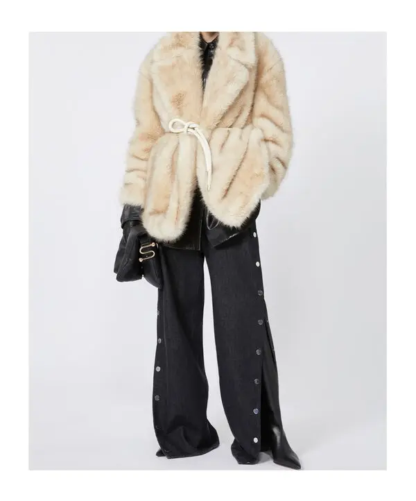Sportmax Rosaria Furry-effect Coat