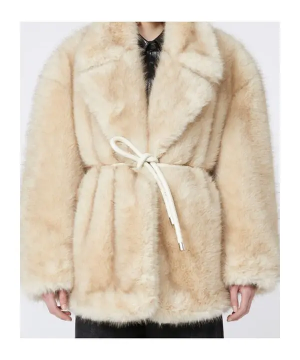 Sportmax Rosaria Furry-effect Coat