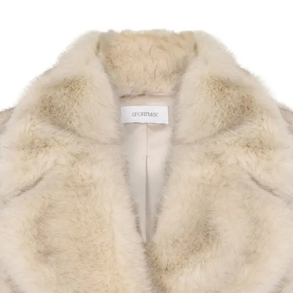 Sportmax Rosaria Furry-effect Coat