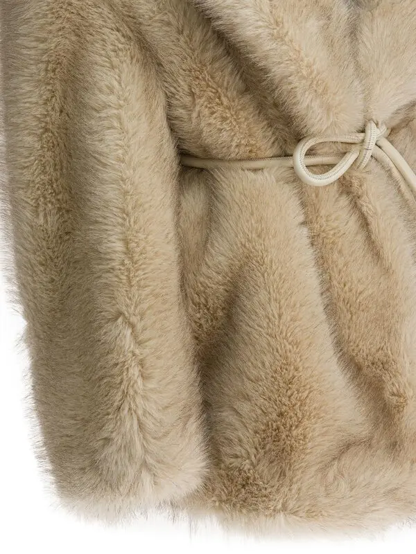 Sportmax Rosaria Furry-effect Coat