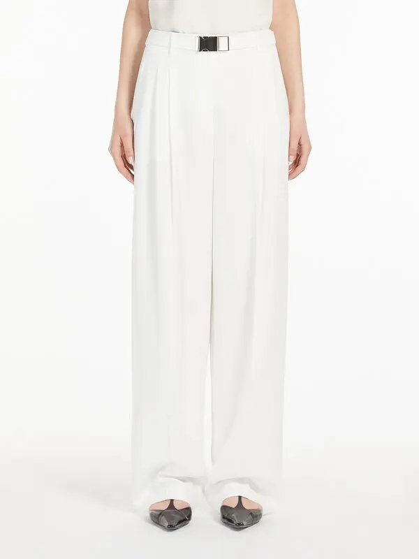 Max Mara Neottia Belted Wide Leg Trousers