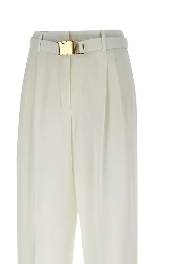 Max Mara Neottia Belted Wide Leg Trousers