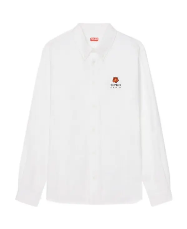 Kenzo Boke Flower Logo Embroidered Buttoned Shirt