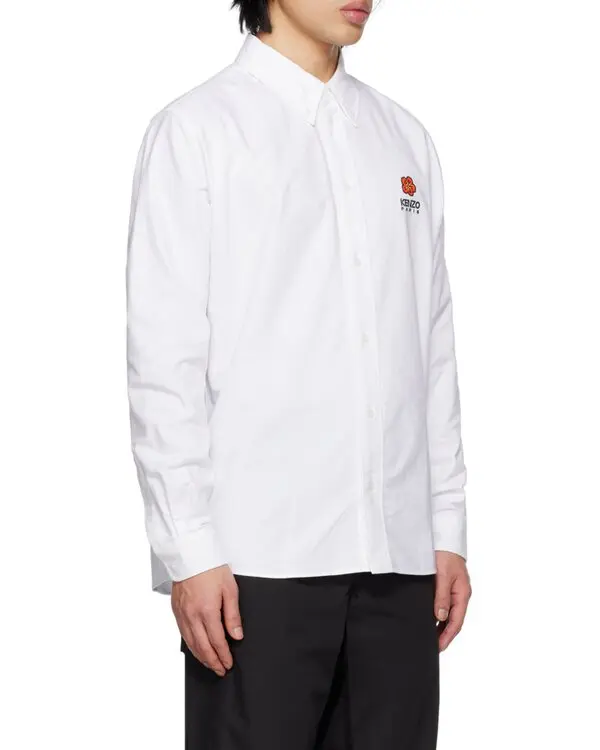 Kenzo Boke Flower Logo Embroidered Buttoned Shirt