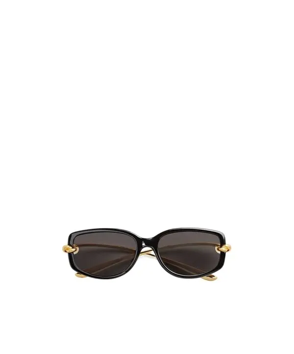 Bottega Veneta Knot Rectangular Sunglasses - Black