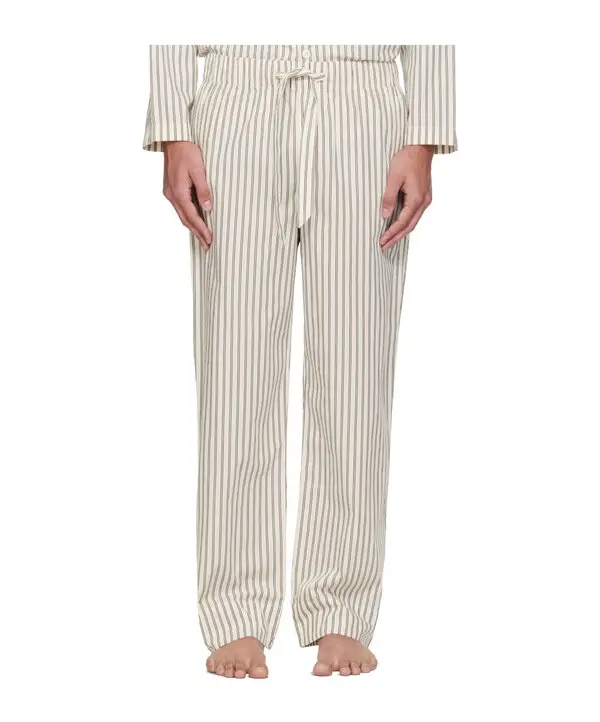 TEKLA Drawstring Pajama Pants - White
