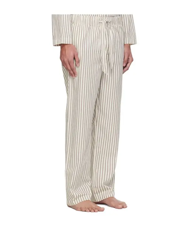 TEKLA Drawstring Pajama Pants - White