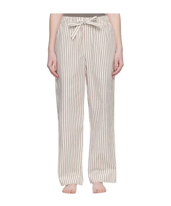 TEKLA Drawstring Pajama Pants - White