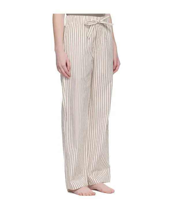 TEKLA Drawstring Pajama Pants - White