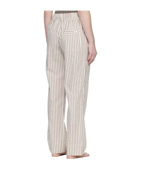 TEKLA Drawstring Pajama Pants - White