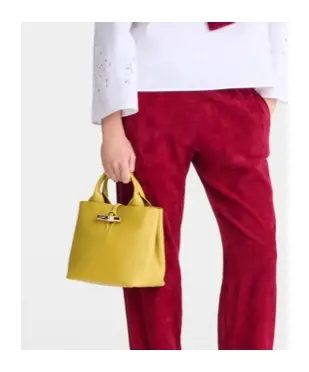 Longchamp Roseau Small Tote Bag - Ginger