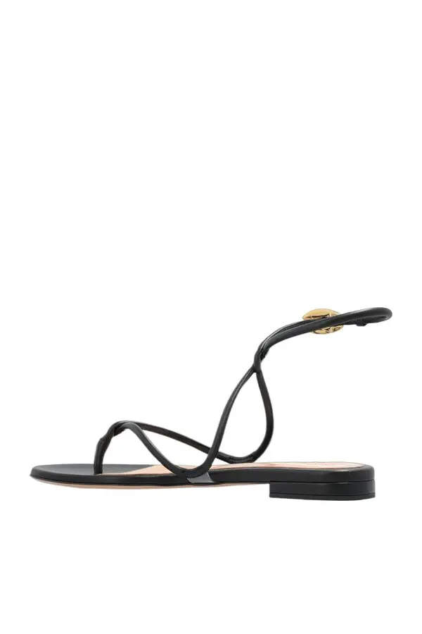 GIANVITO ROSSI Mamba Thong Strap Sandals - Black