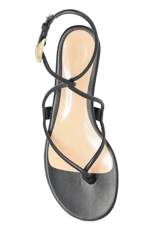 GIANVITO ROSSI Mamba Thong Strap Sandals - Black