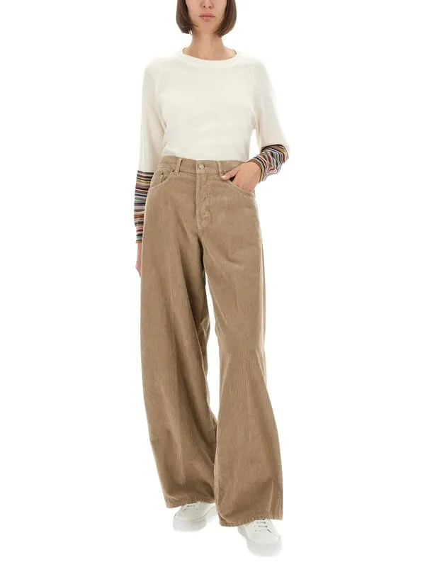 HAIKURE Bethany Corduroy Wide-leg Pants