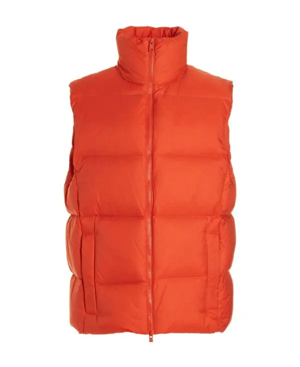 MSGM Padded Zip Gilet - Red