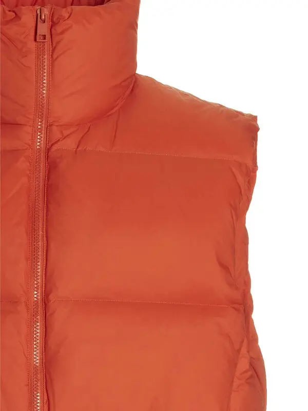 MSGM Padded Zip Gilet - Red