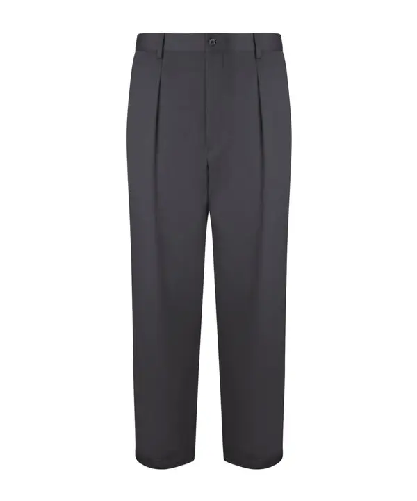 Giorgio Armani Single-pleated Stretch Trousers - Black
