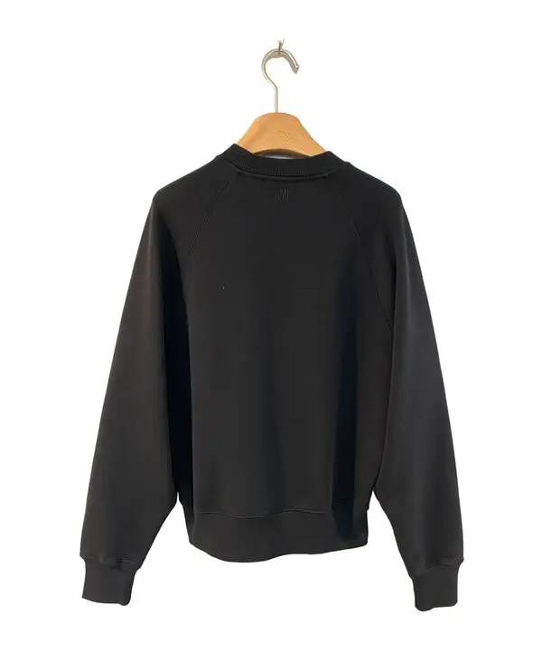 AMI Paris Round Collar Logo Sweatshirt - Black