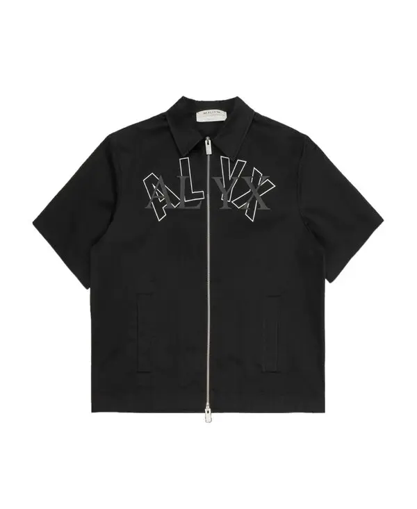 1017 Alyx 9sm Logo Short-sleeve Zip Shirt