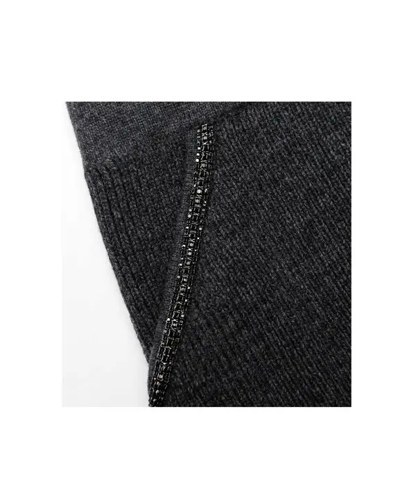 SELF-PORTRAIT Knit Mini Skirt With Elastic Waist And Pockets