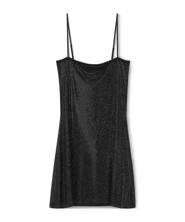 Alexander Wang Embellished Hotfix Cami Dress