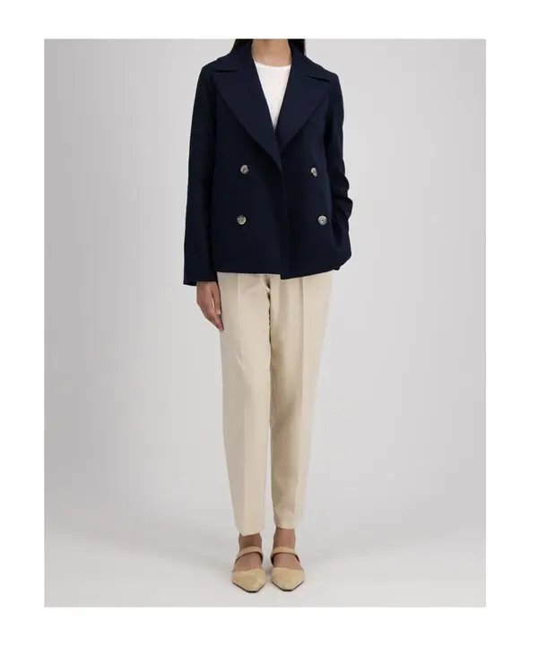 Harris Wharf London Double-breasted Peacoat