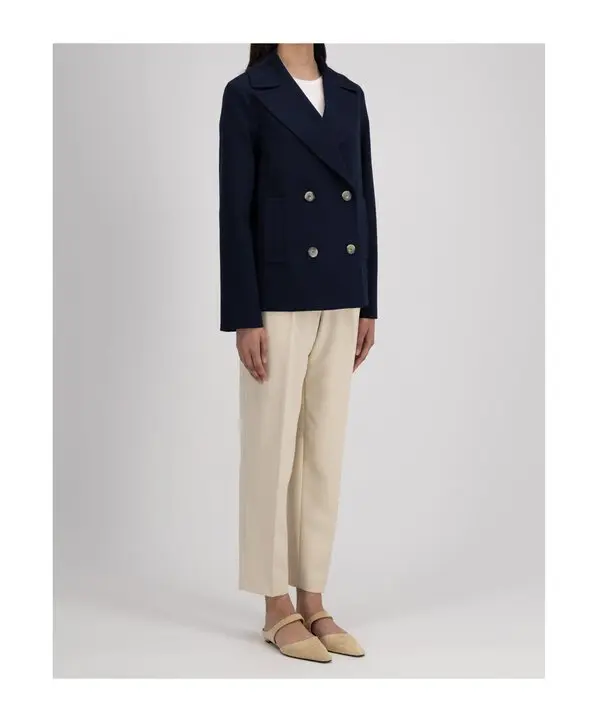 Harris Wharf London Double-breasted Peacoat