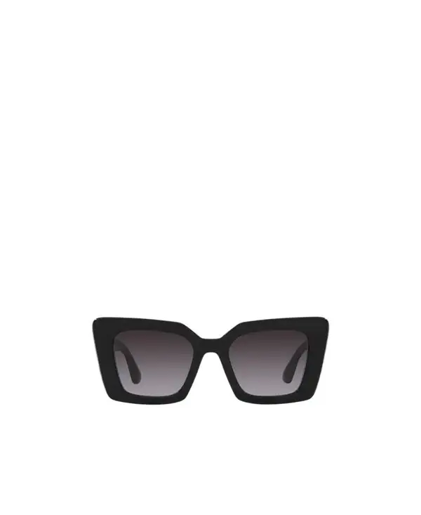 Burberry Logo Emblem Square Frame Sunglasses - Black