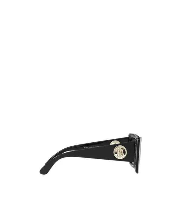 Burberry Logo Emblem Square Frame Sunglasses - Black
