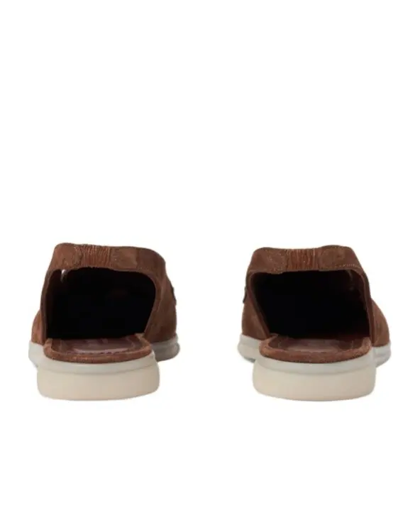 SCAROSSO Leila Slingback Loafers - Brown