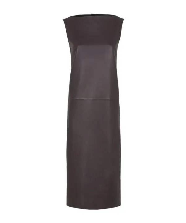 Fendi Leather Dress - Dark Purple
