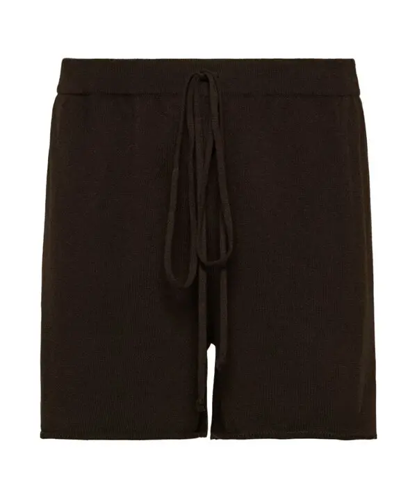 MAISON MARGIELA Knitted Drawstring Shorts - Tapenade