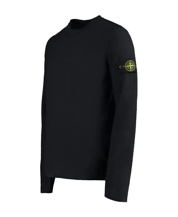 Stone Island Compass Patch Knitted Jumper