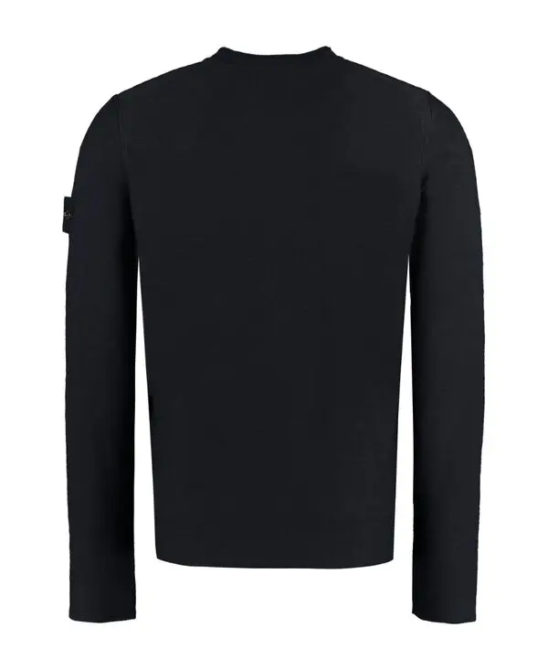 Stone Island Compass Patch Knitted Jumper