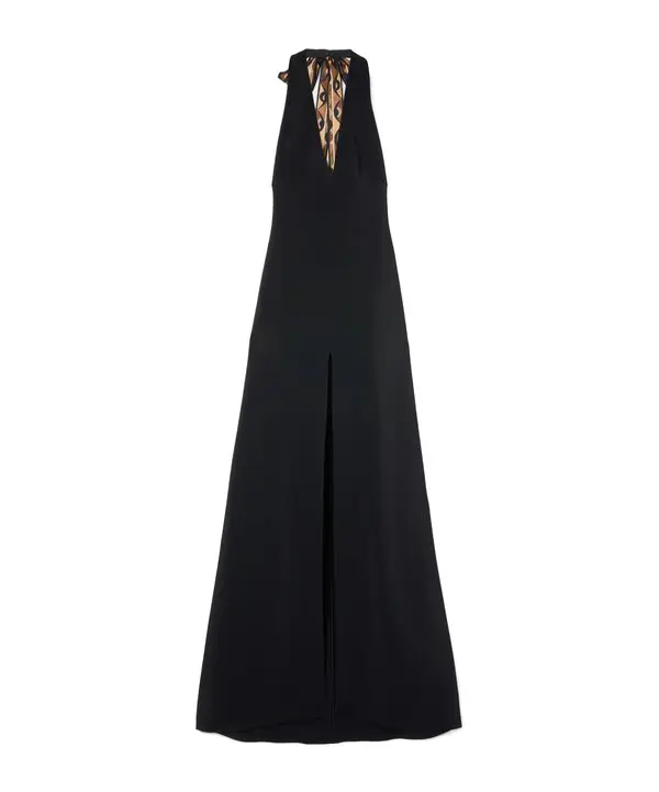 Emilio Pucci Sleeveless Deep V-neck Maxi Dress With Slit