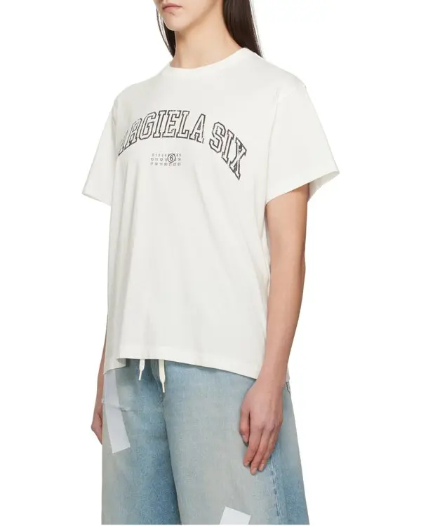 MAISON MARGIELA Logo Printed Crewneck T-shirt